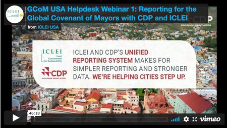 GCoM USA Helpdesk Webinar 1: Reporting for the Global Covenant of ...